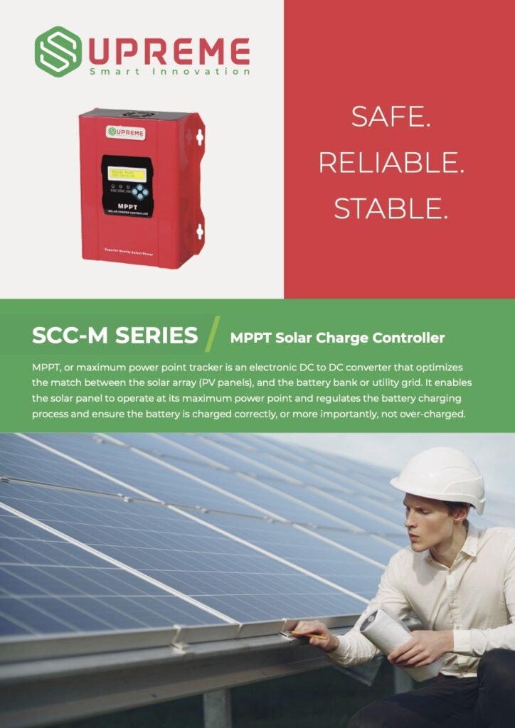 SCC-M SERIES MPPT Solar Charge Controller - Supreme Power Systems